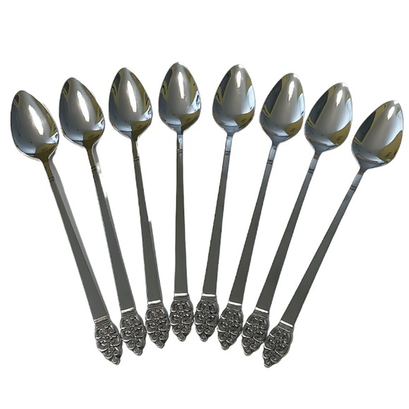 Oneida | Kitchen | Vintage Oneidacraft Deluxe Stainless Ice Tea Spoon ...